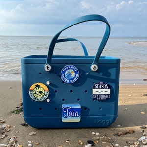 Beach Bag Tag | Personalized Beach Bogg Bag | Summer Bag Custom Tag ...