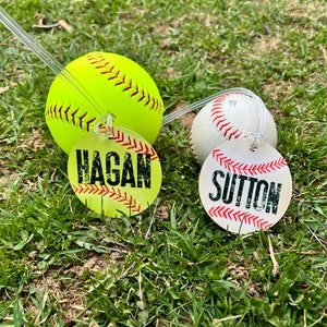 Baseball Bat Bag Name Tag | Personalized Sports Bag Tag | Custom ...