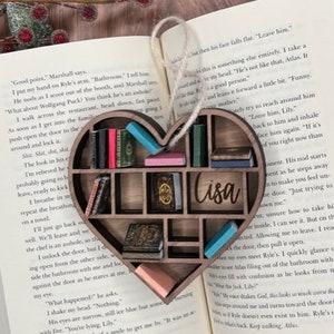 Books Christmas Ornament, Personalized Book Ornament, Book Club ...