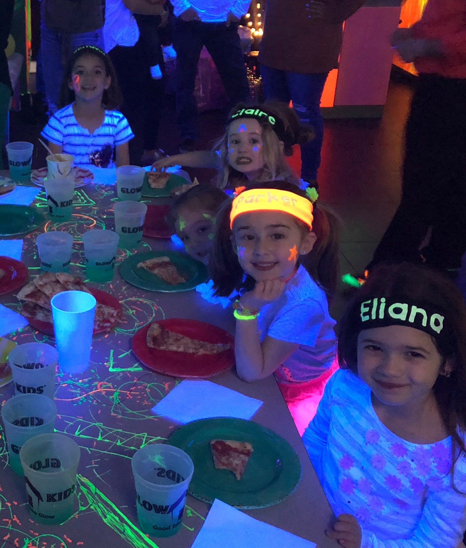 Glow in the Dark Personalized Headbands Neon Party | Etsy