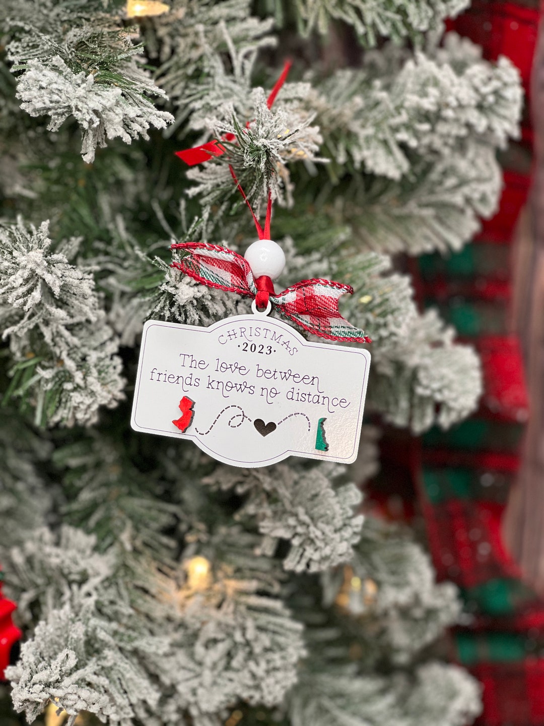 Long Distance Christmas Ornament | Miles Apart Ornament | Long Distance ...