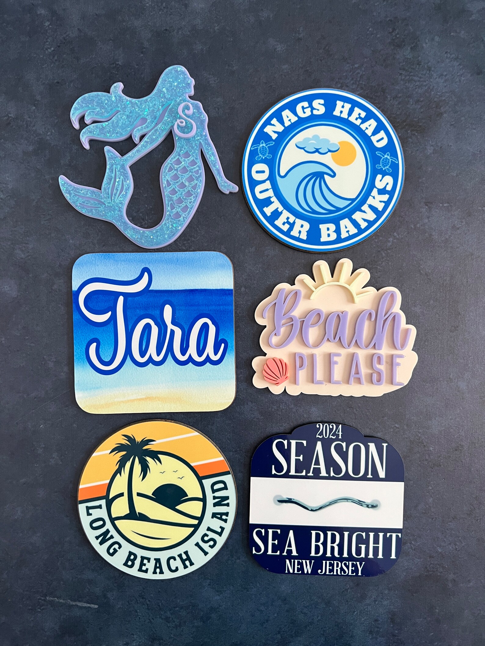 Beach Bag Tag | Personalized Beach Bogg Bag | Summer Bag Custom Tag ...