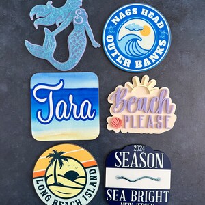 Beach Bag Tag | Personalized Beach Bogg Bag | Summer Bag Custom Tag ...