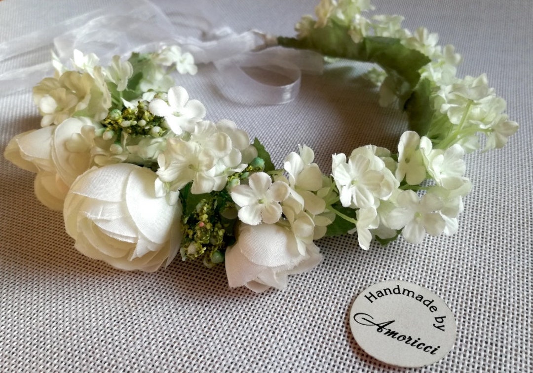 First Communion, Headpiece, Flower Crown, Couronne Fleur ...