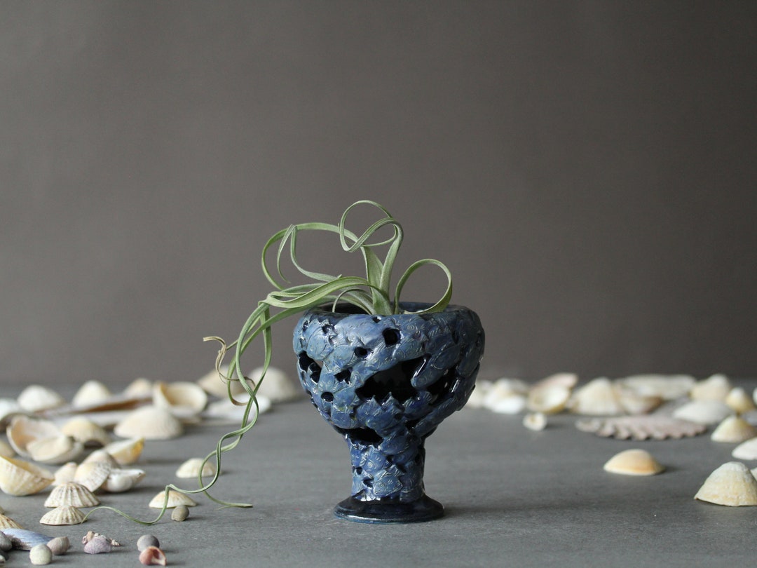 Unique Irish Pottery Gift, Ceramic Décor Goblet School of Fish Design ...