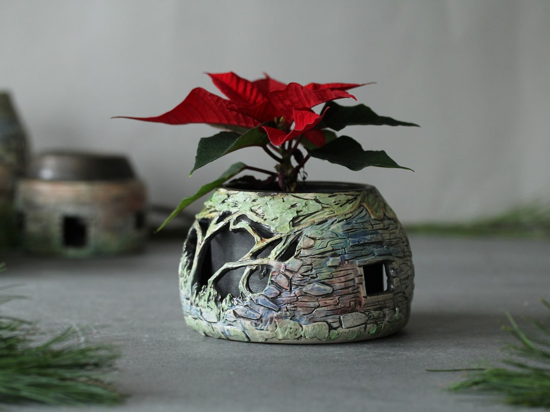 Unique Irish Pottery Gift, Real Irish Cottage, Pottery Irish Cottage ...