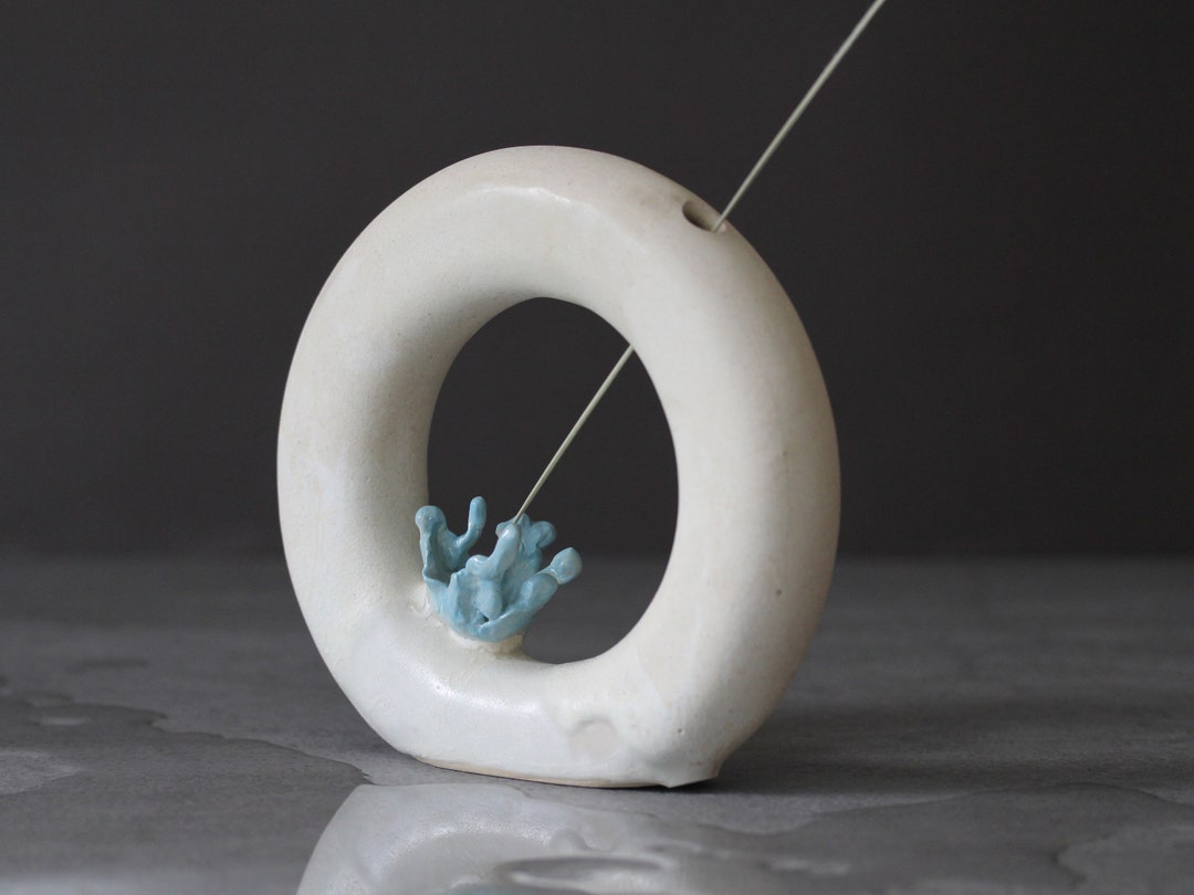 Ceramic Décor Vase Doughnut Splash Design Pottery Made in Ireland - Etsy