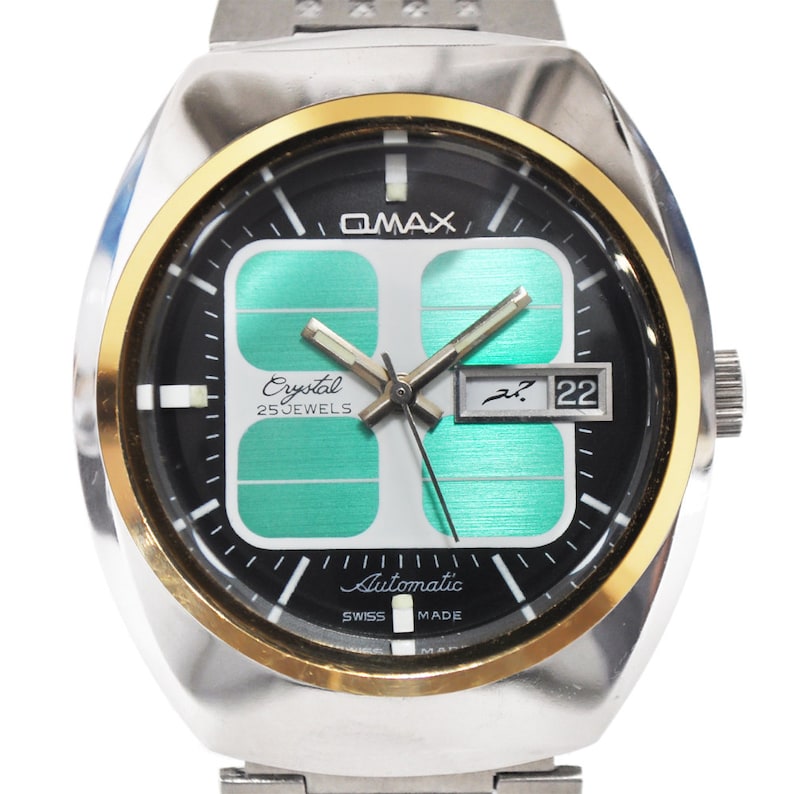 1980s Vintage Omax Automatic Watch Ode to Atari in Green - Etsy