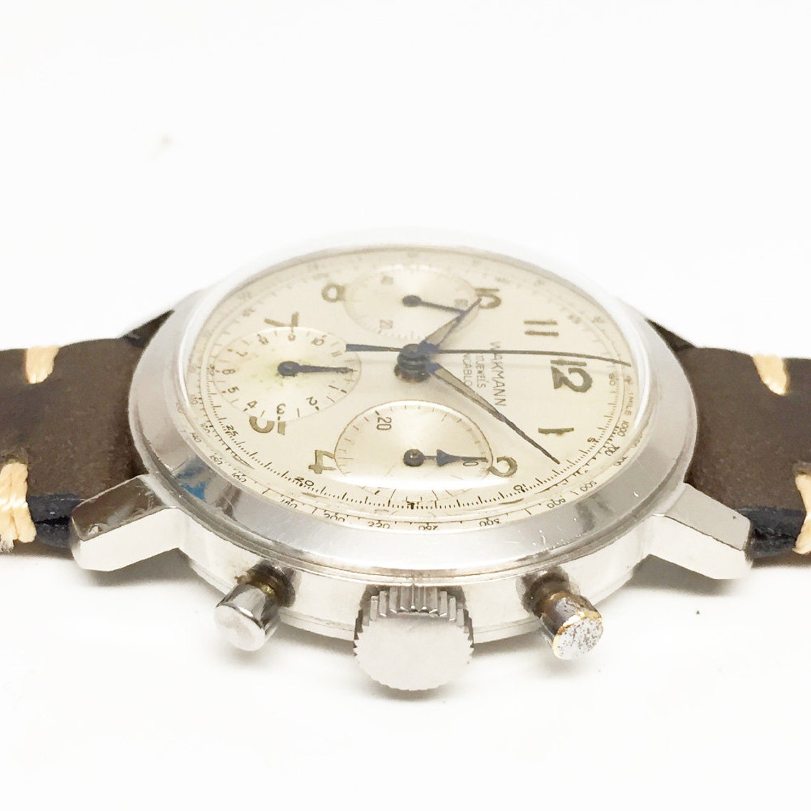 1960s Vintage Wakmann Three Register Chronograph Watch - Etsy