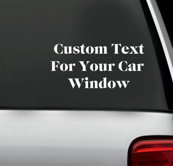 Car Vinyl Decal Car Vinyl Sticker Custom Car Sticker Bumper - Etsy