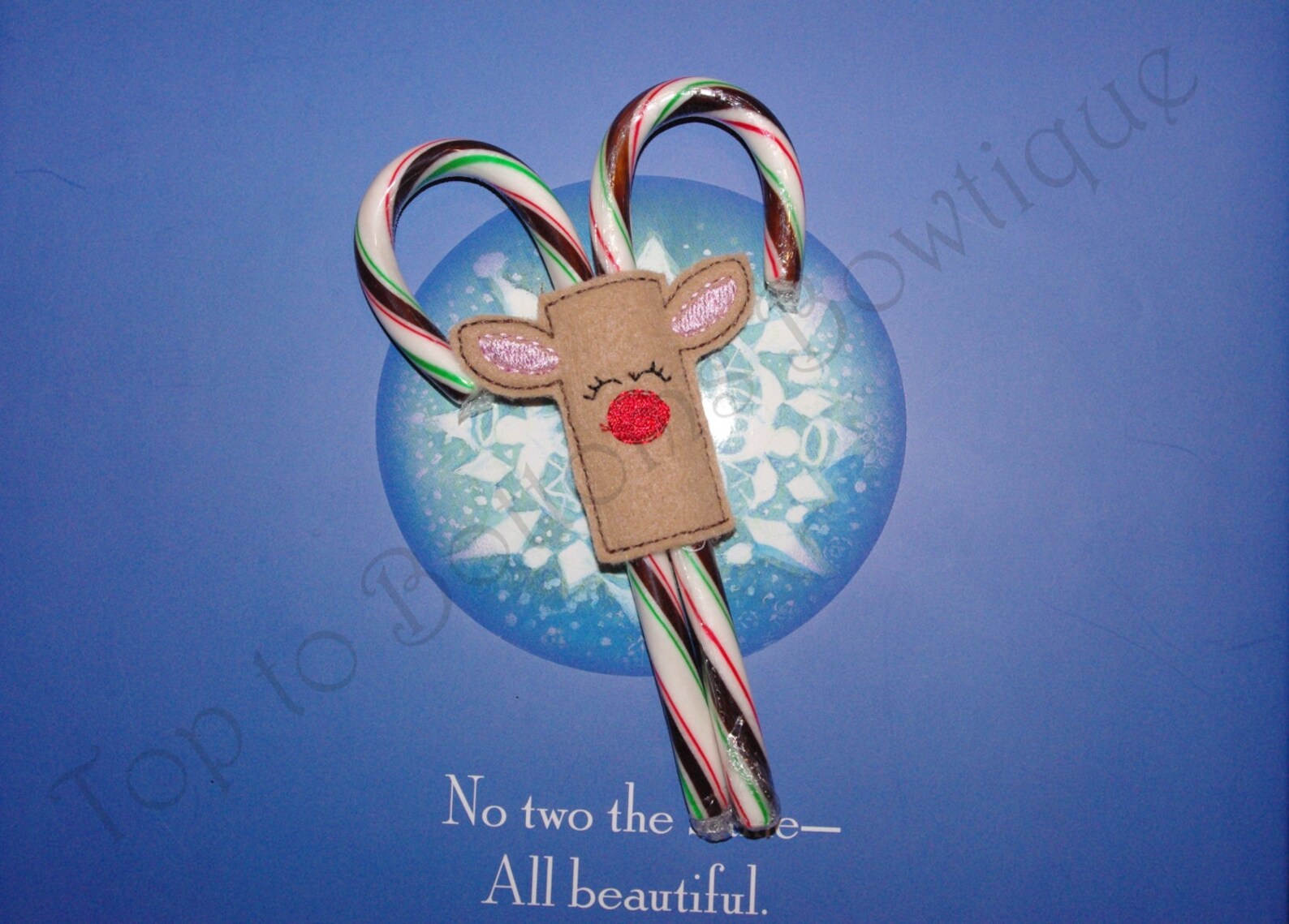 Reindeer Candy Cane Holder (felt) - Etsy