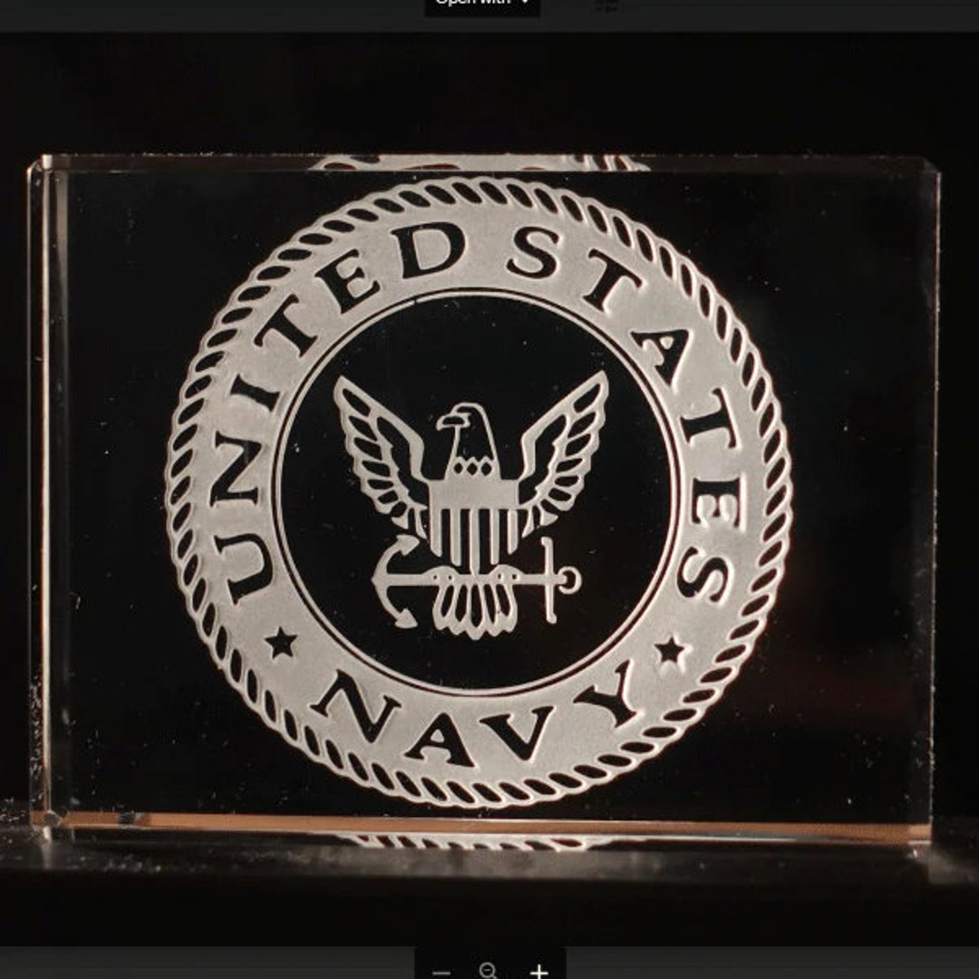 Personalized US Navy Rectangular Block Paperweight - Etsy