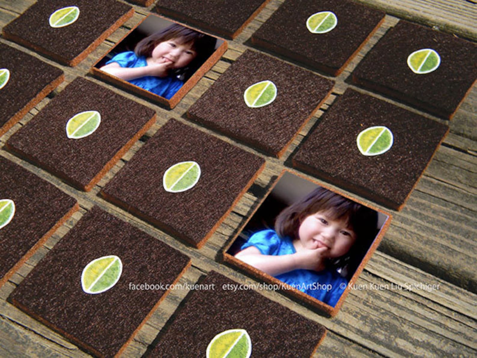 Personalized Photo Matching Game, Memory Match Game, Custom Birthday ...