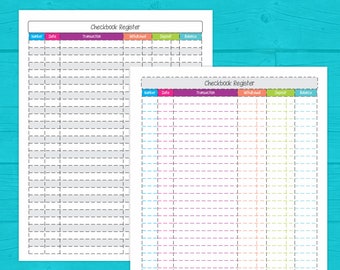 Printable Check Register How to Balance a Check Book New
