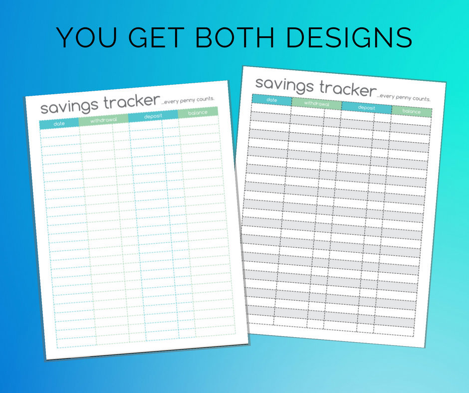 Free printable account tracker - gulfawards