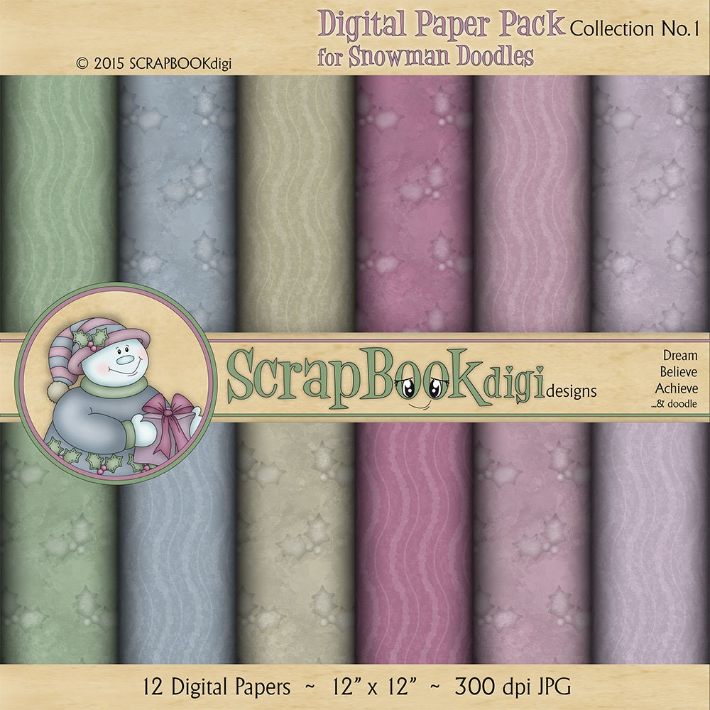 Digital Christmas Paper, Digi Papers, Printable Papers, Digi Kits, High ...