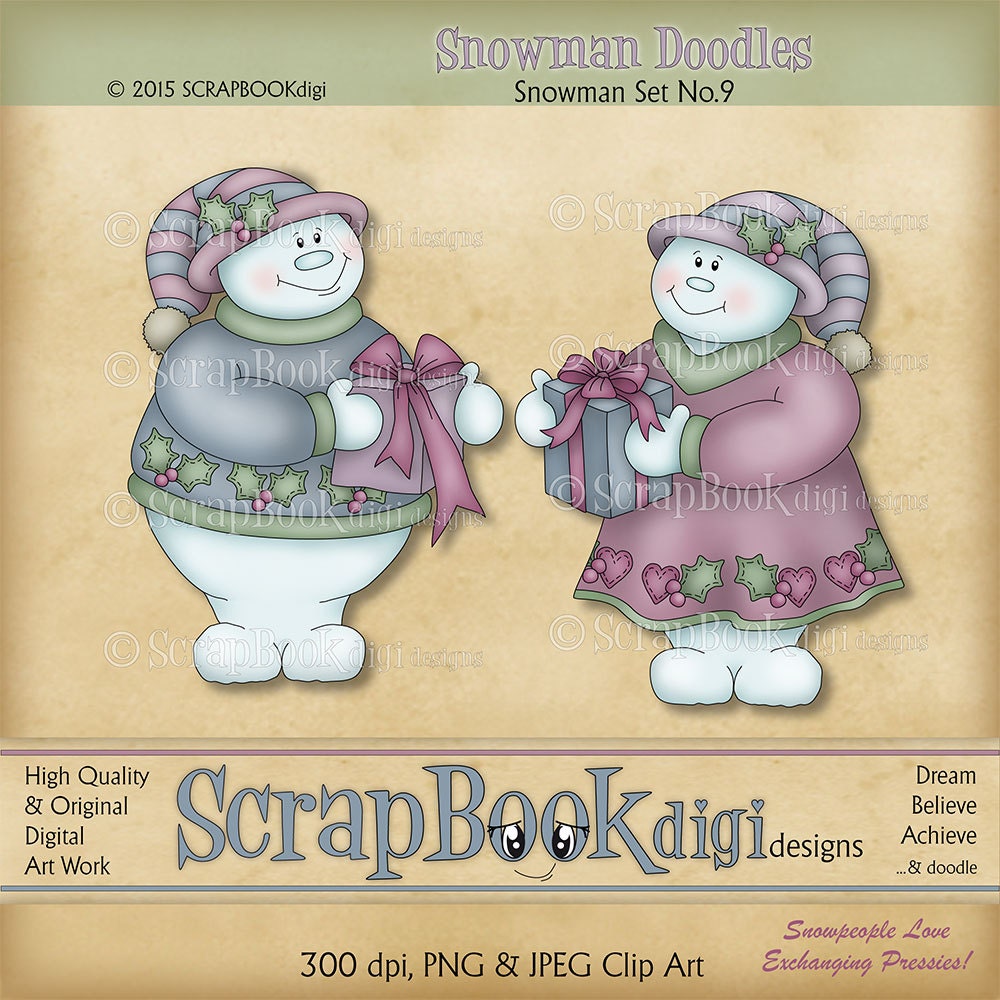 Snowman Cute Clip Art, Snowman Clipart, Digi Stamp, Digital Art, High ...