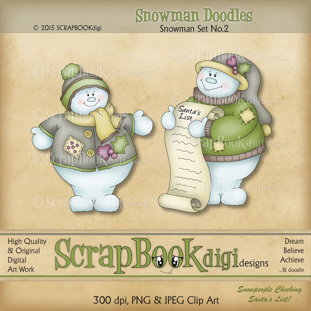 Cute Snowman Clipart, Snowman Clip Art, Digi Stamp, Digital Art, High ...