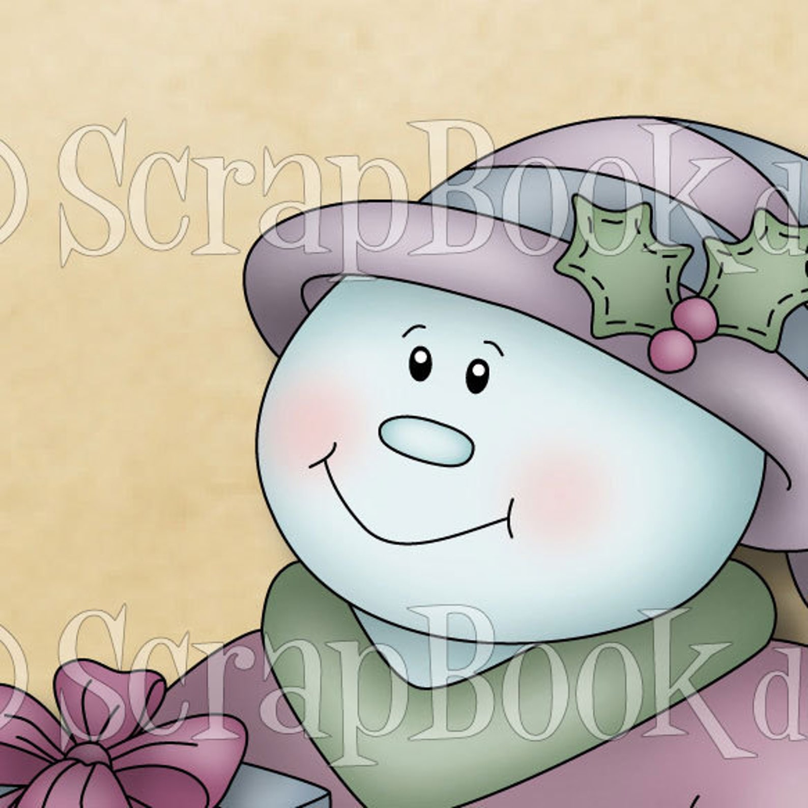 Snowman Cute Clip Art, Snowman Clipart, Digi Stamp, Digital Art, High ...