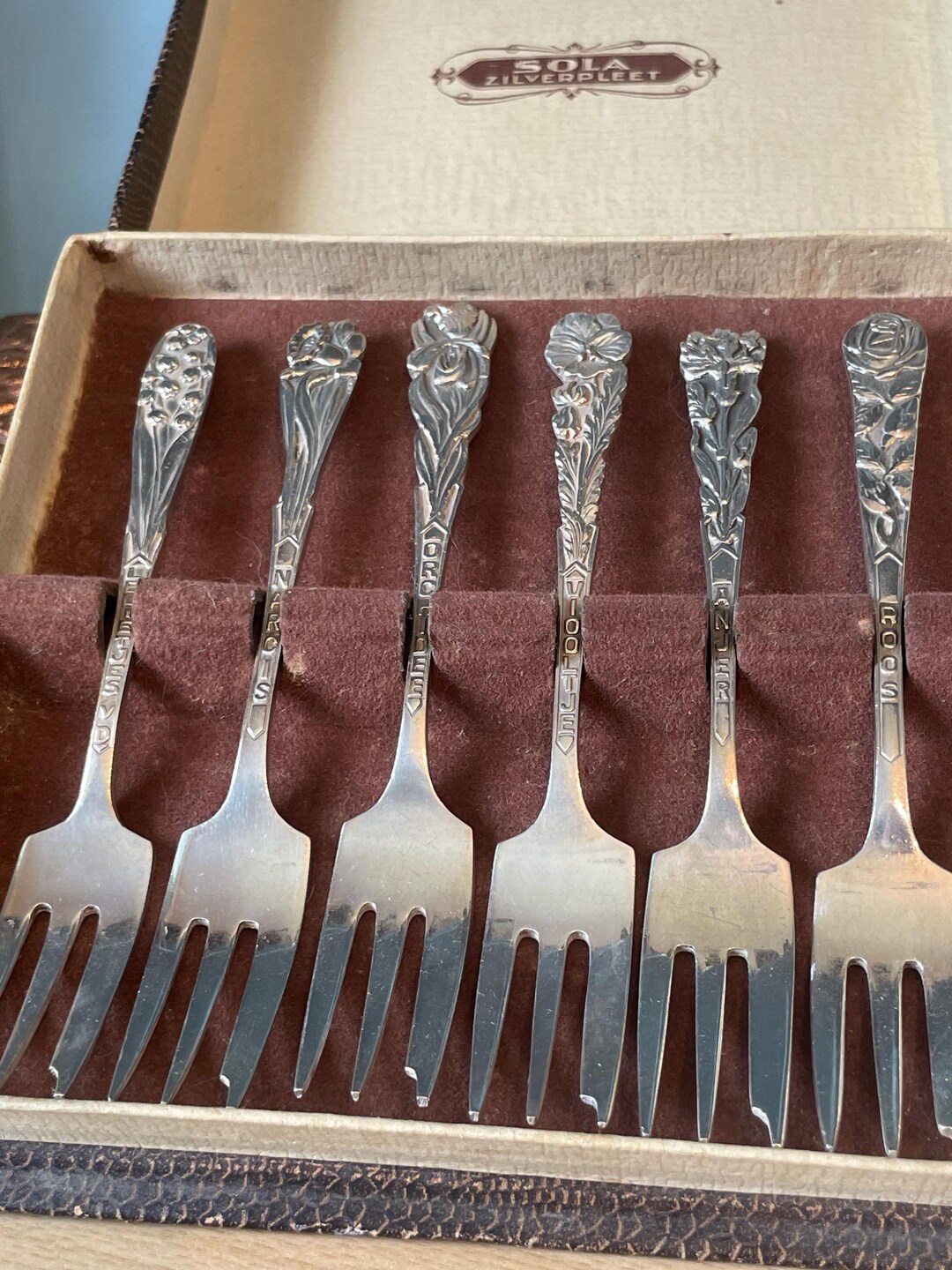 RARE Sola Zeist Cakeforks. Vintage Pastry Forks. Vintage Cutlery ...