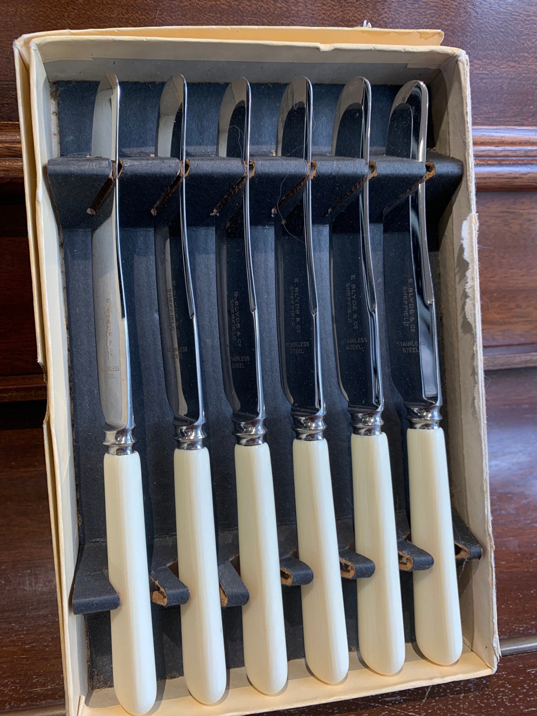 Vintage Tea Knives. Tea Knife. Vintage Faux Bone Cutlery. Plastic ...