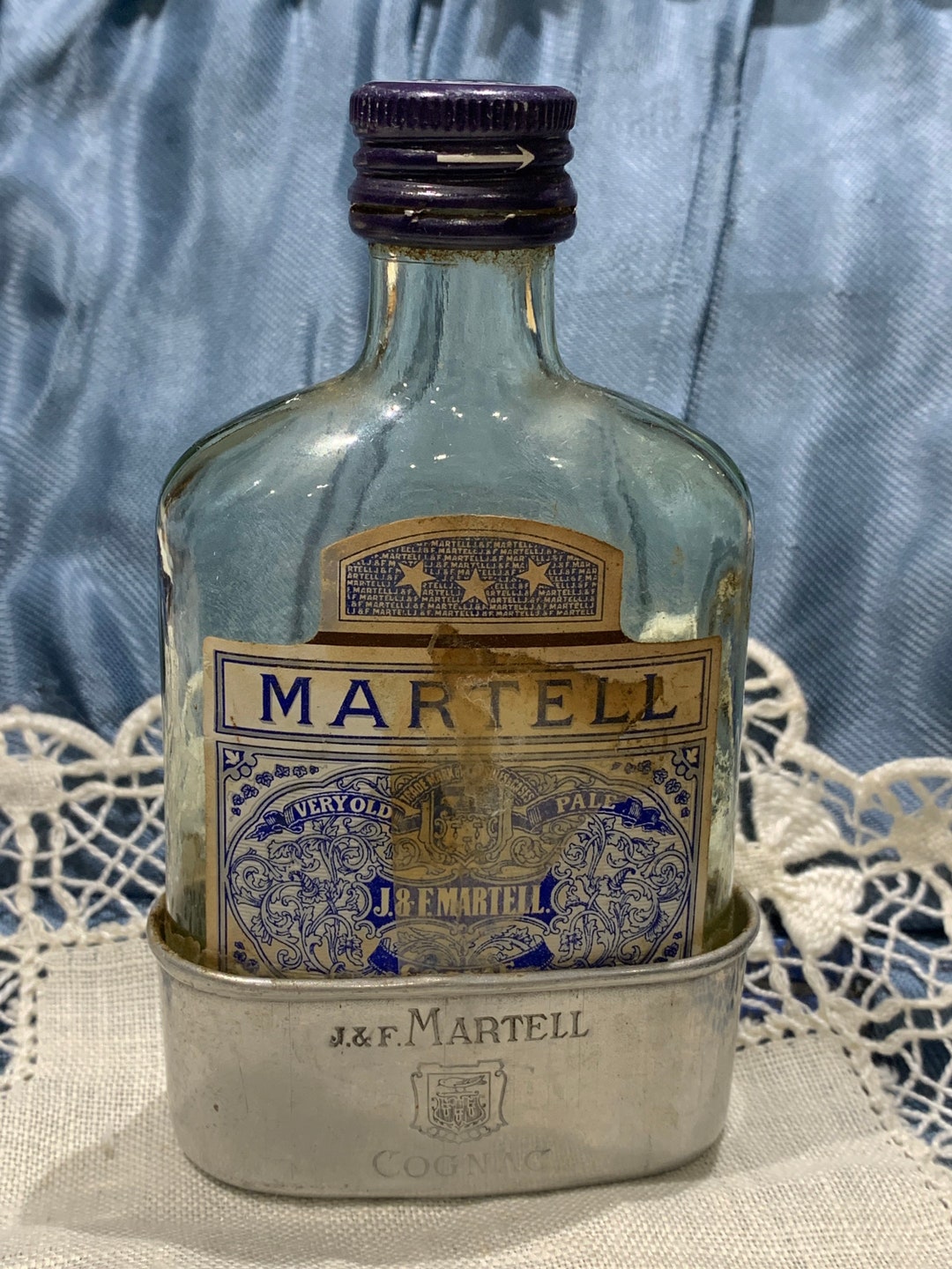 Martell, Cognac Hip Flask, Cognac Bottle, J &F Martell Memorabilia ...