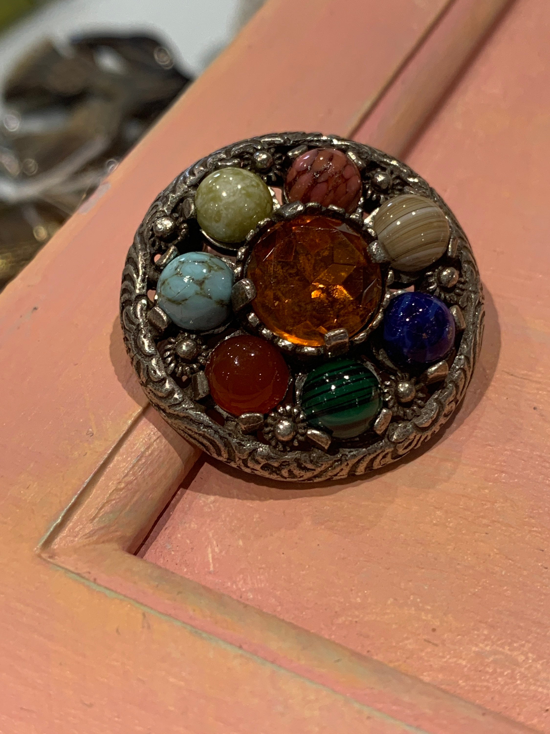 Vintage Miracle Brooch. RARE. Scottish Agate Miracle Pendant, Brooch ...