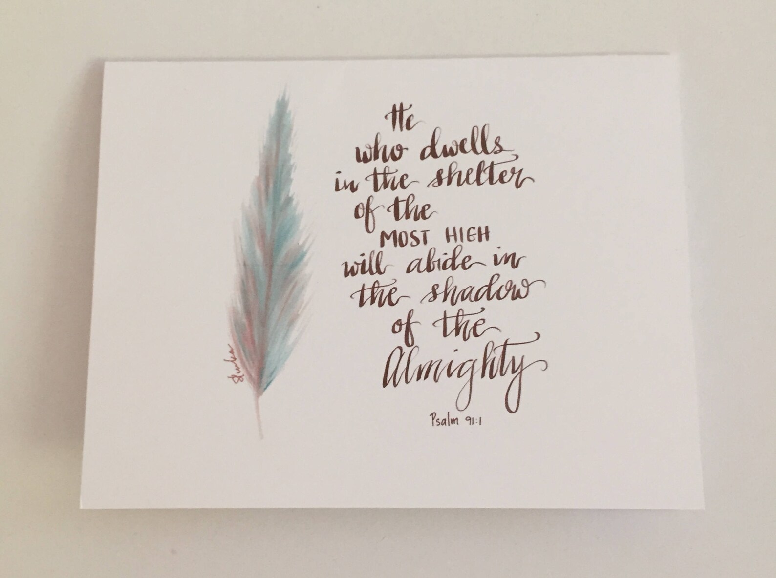 Inspirational Encouragement Card Hand Drawn and Hand | Etsy