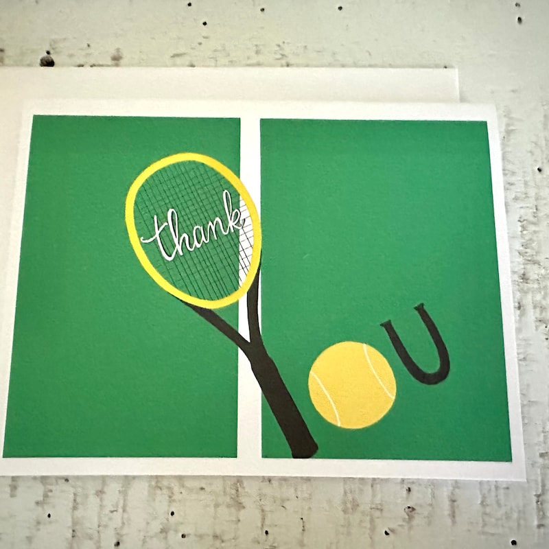 Tennis Card - Etsy