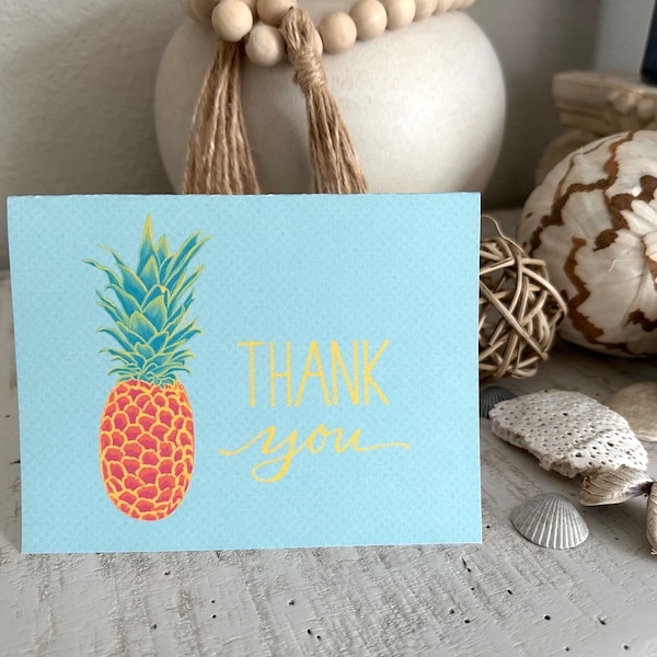 Pineapple Thank You - Etsy
