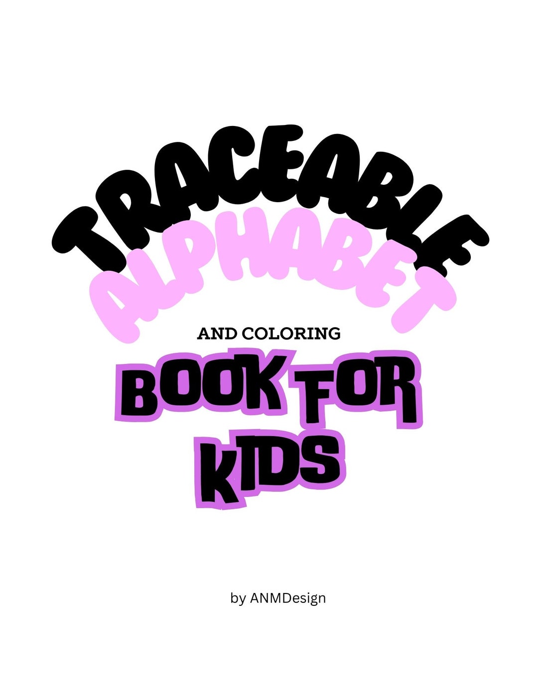 Traceable Letter Alphabet Coloring Book for Handwriting Practice for ...