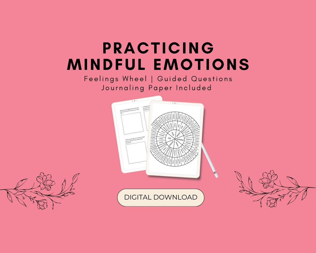 Practicing Mindful Emotions Journal for Feelings After Trauma or ...