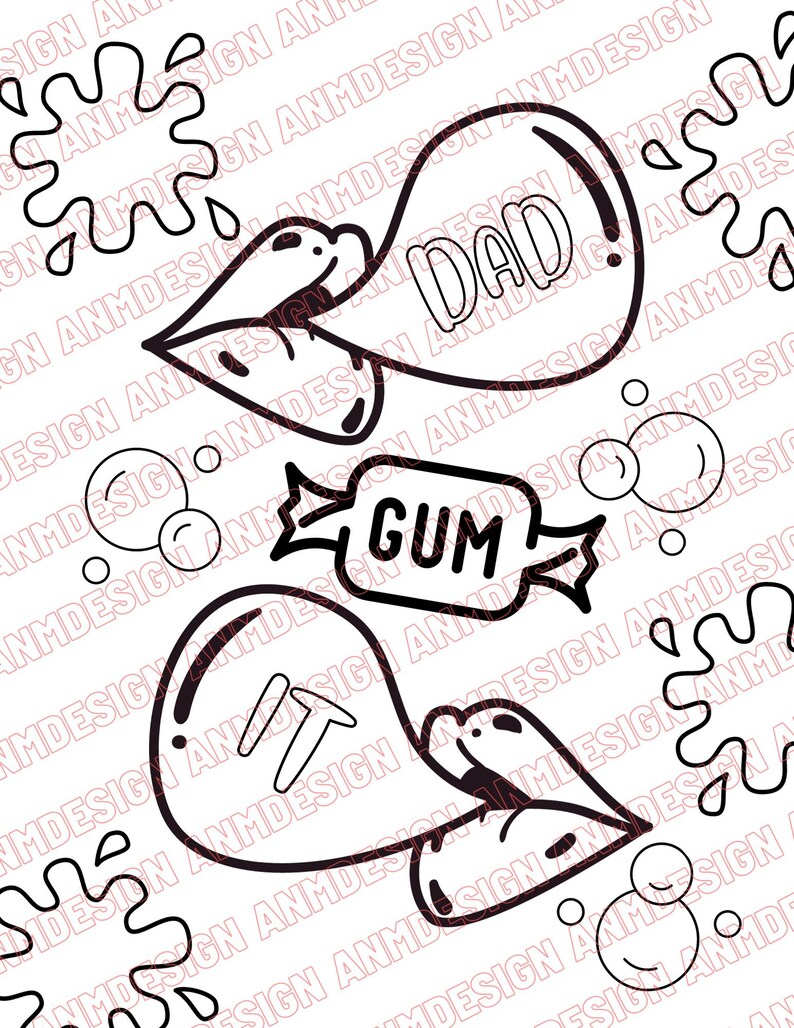 Dad Gum It Coloring Picture Printable for Kids Coloring Sheet for Kids ...