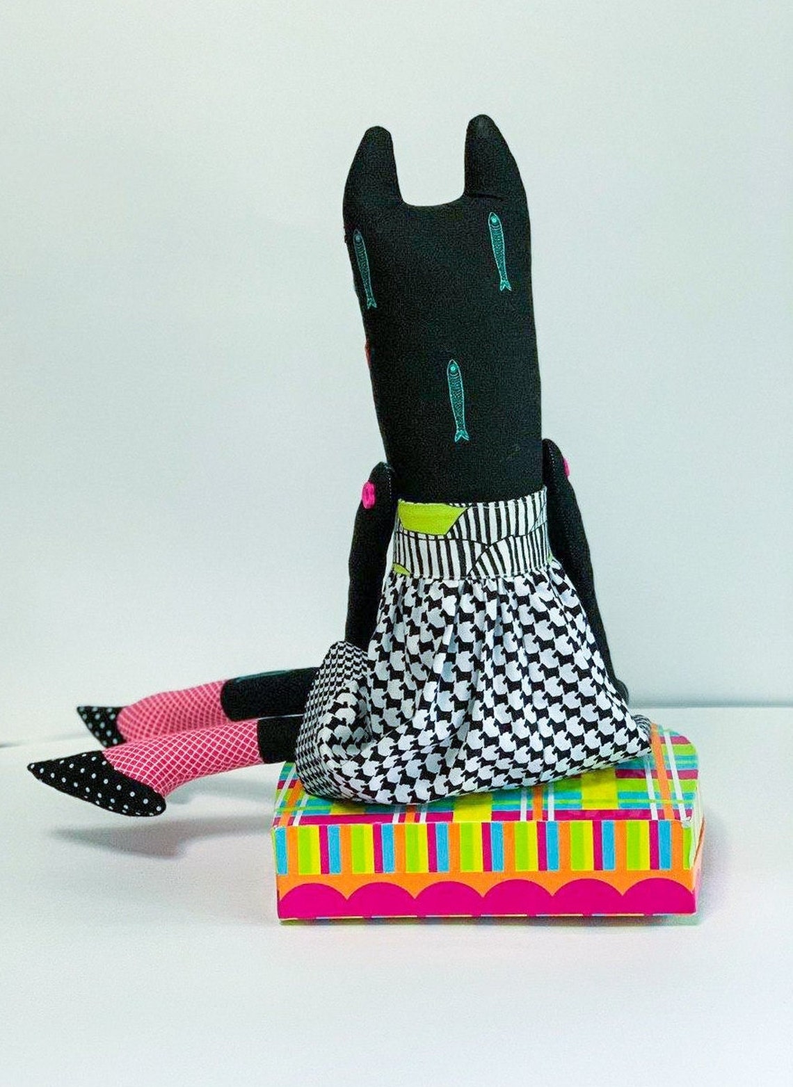 Cat Doll Soft Toy Fabric Toy Children's Toy Handmade - Etsy