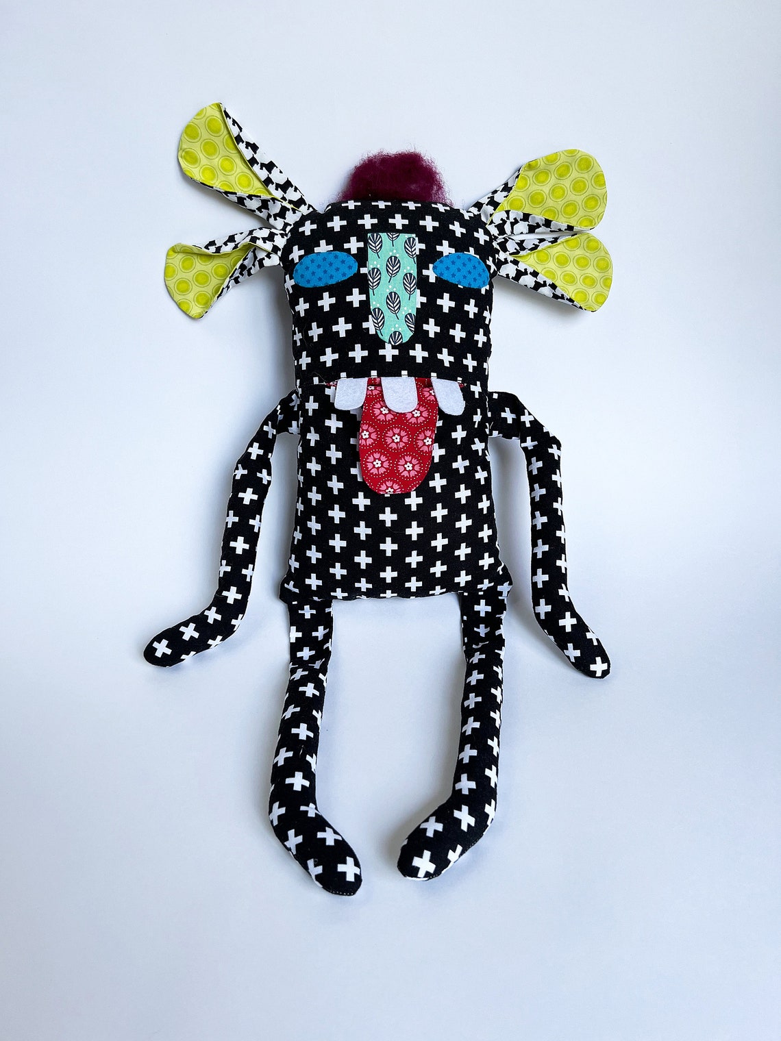 Pdf E-pattern. DIY Halloween Monster Sewing Guide, Step by Step ...