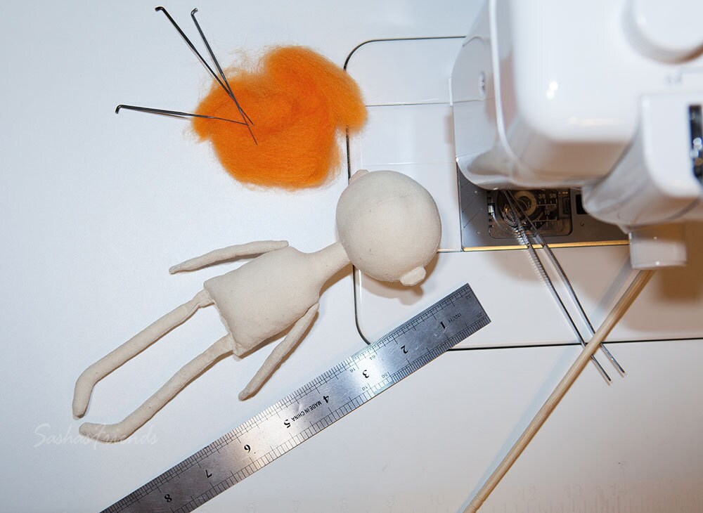 Cloth Rag Doll Mini Body for Crafting, Stuffed and Stained, Blank Doll ...