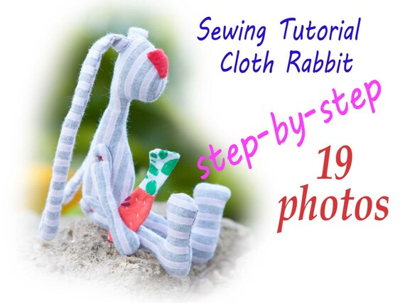 PDF cloth rabbit Pattern & Tutorial rabbit sewing pattern | Etsy