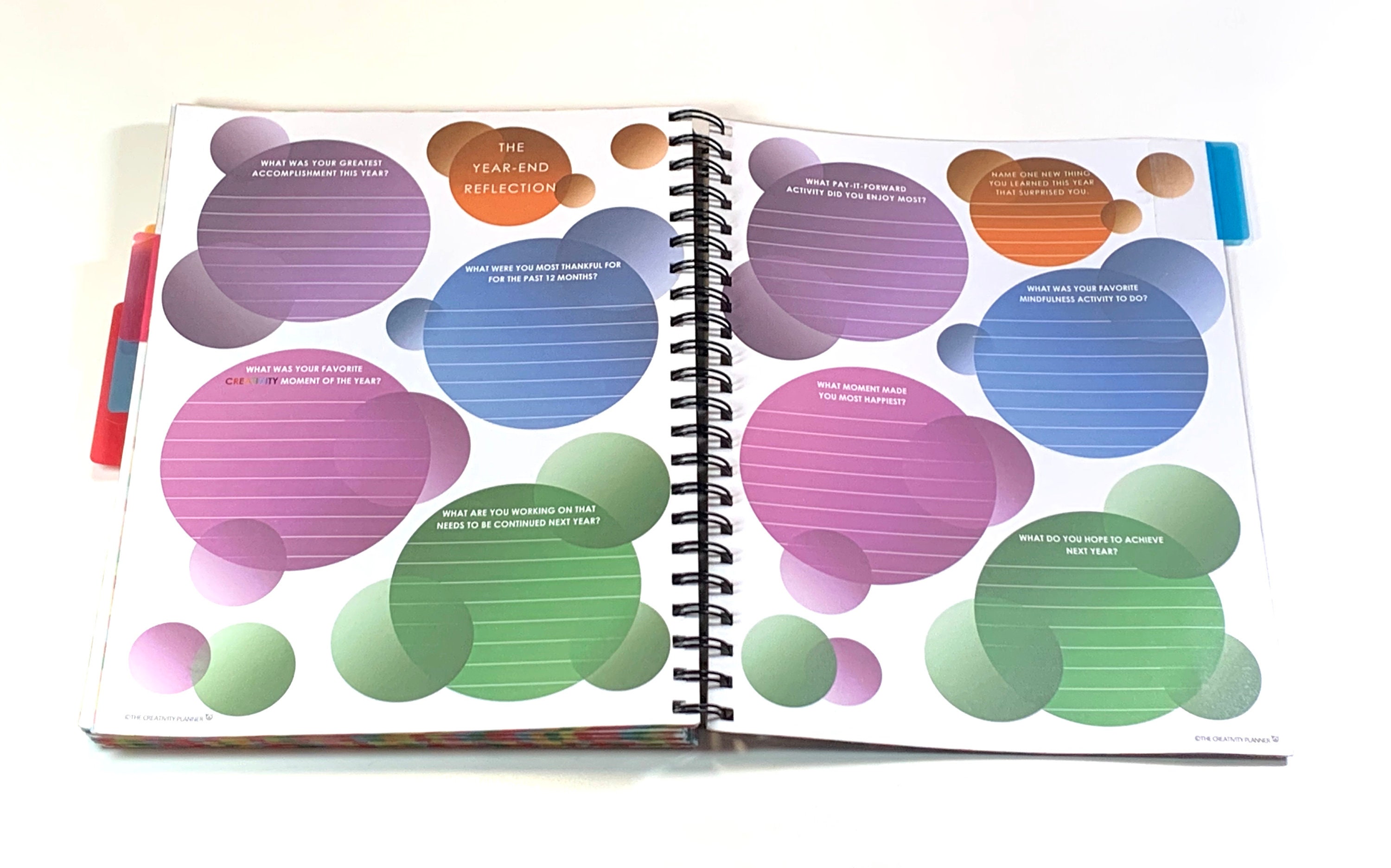 Creativity Planner | Full-color, Colorful Edging, Undated 12 Month ...
