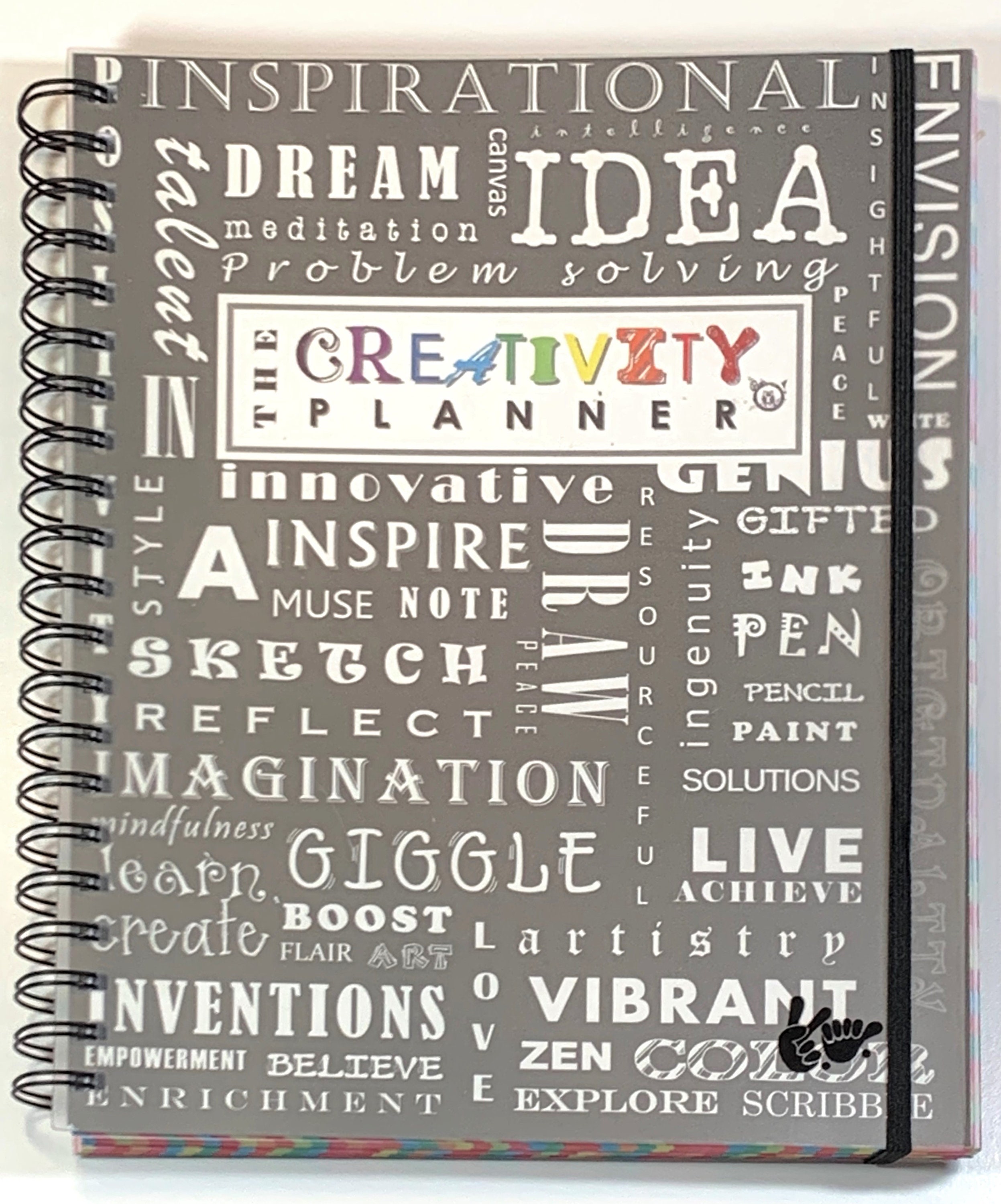 Creativity Planner | Full-color, Colorful Edging, Undated 12 Month ...