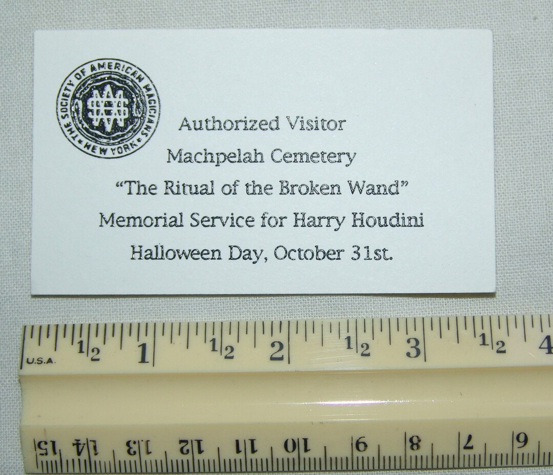 Lot of Two 2 Society of American Magicians Visitor Pass Card - Etsy