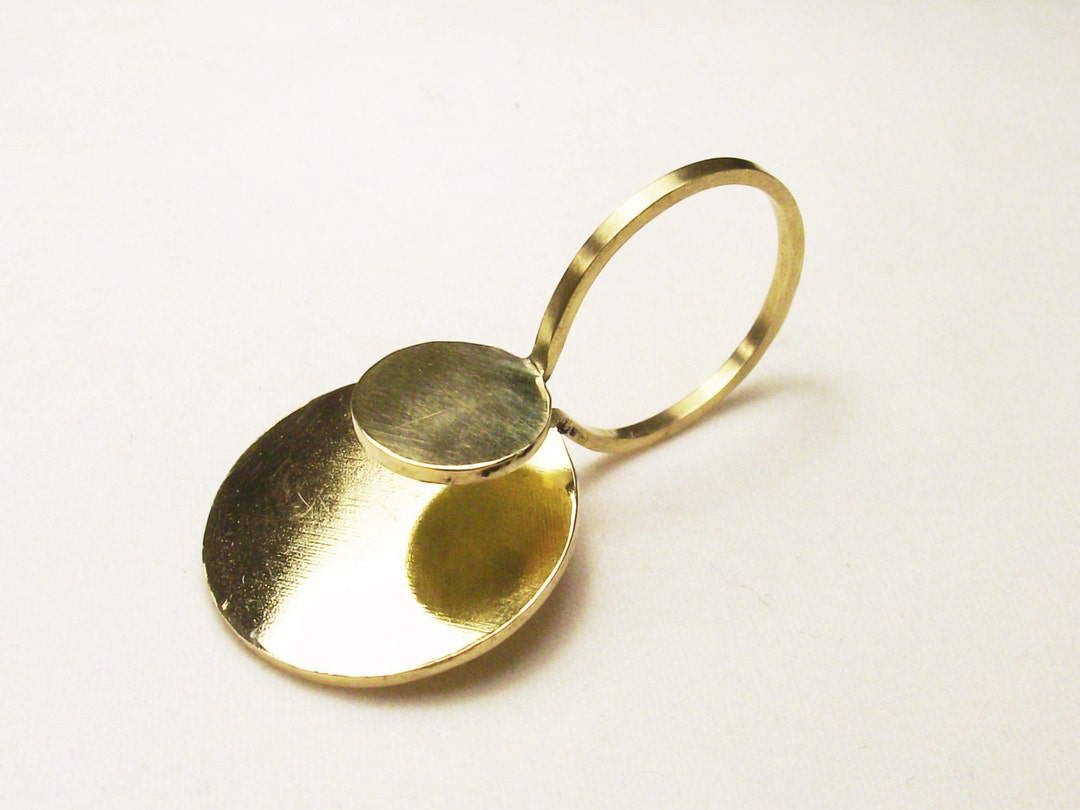 Adjustable Statement Ring "earth + Moon" Original Laka Luka Design ...