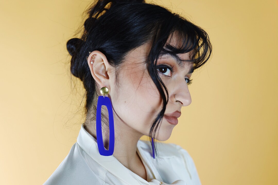 Abstract Shaped Earrings, Modern and Trendy Earrings, 90s Style ...