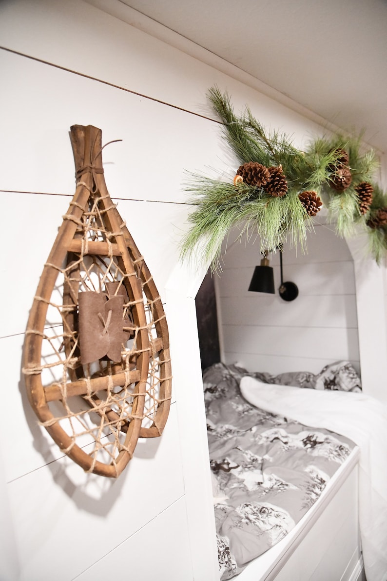 Wooden Snow Shoes Set - Winter Decor - Holiday Decorating - Etsy
