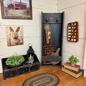 Log Cabin Wall Box Primitive Style Shelf Decor | Country Farmhouse ...