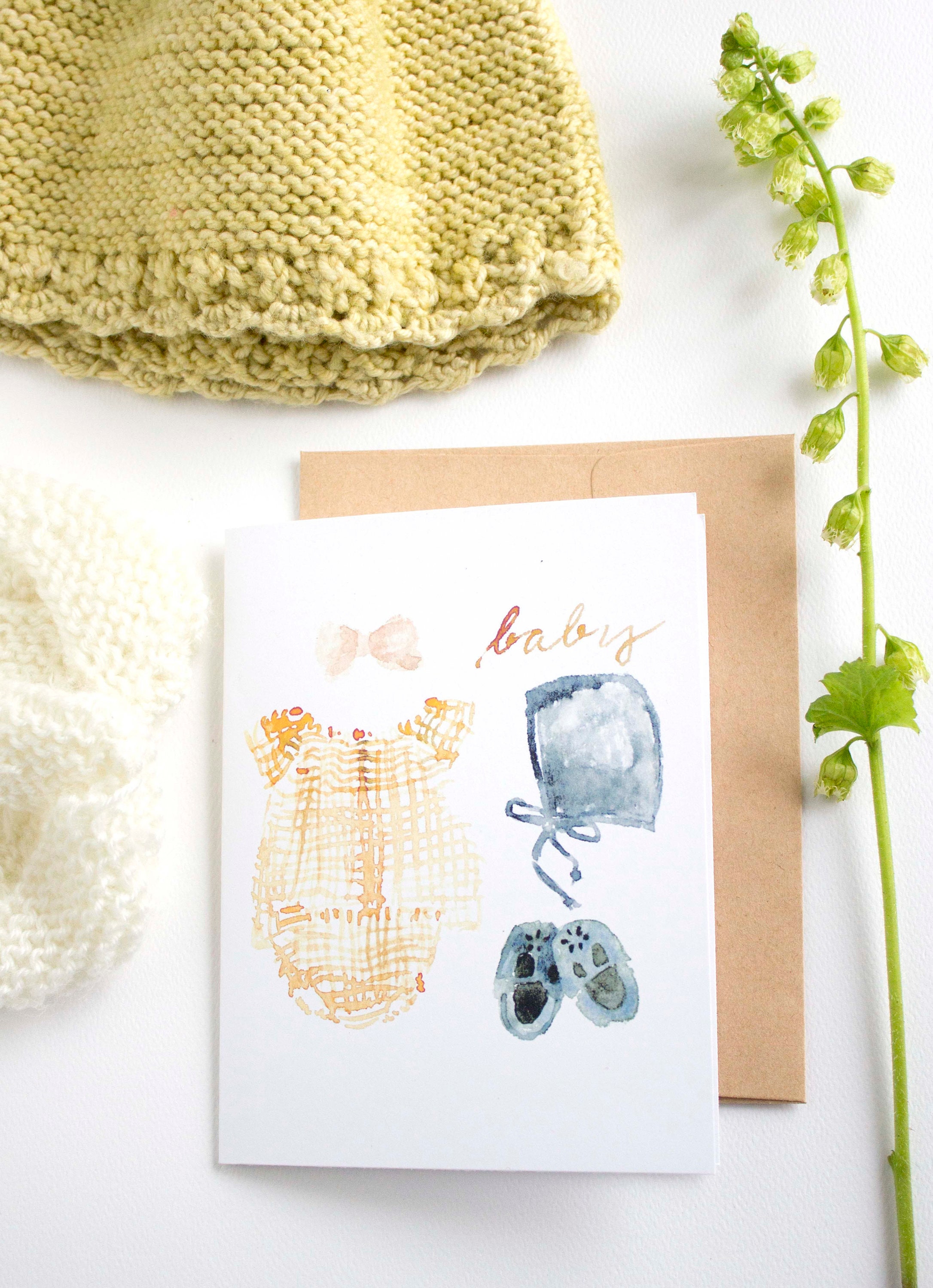 Baby shower card new baby expecting pregnancy | Etsy
