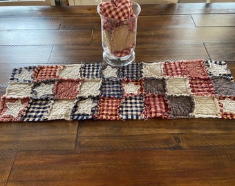 Primitive Rag Quilt | Etsy