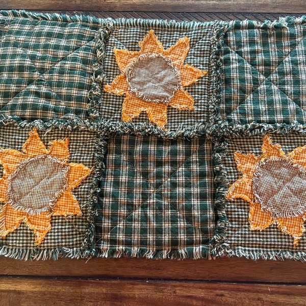 Primitive Rag Quilt - Etsy