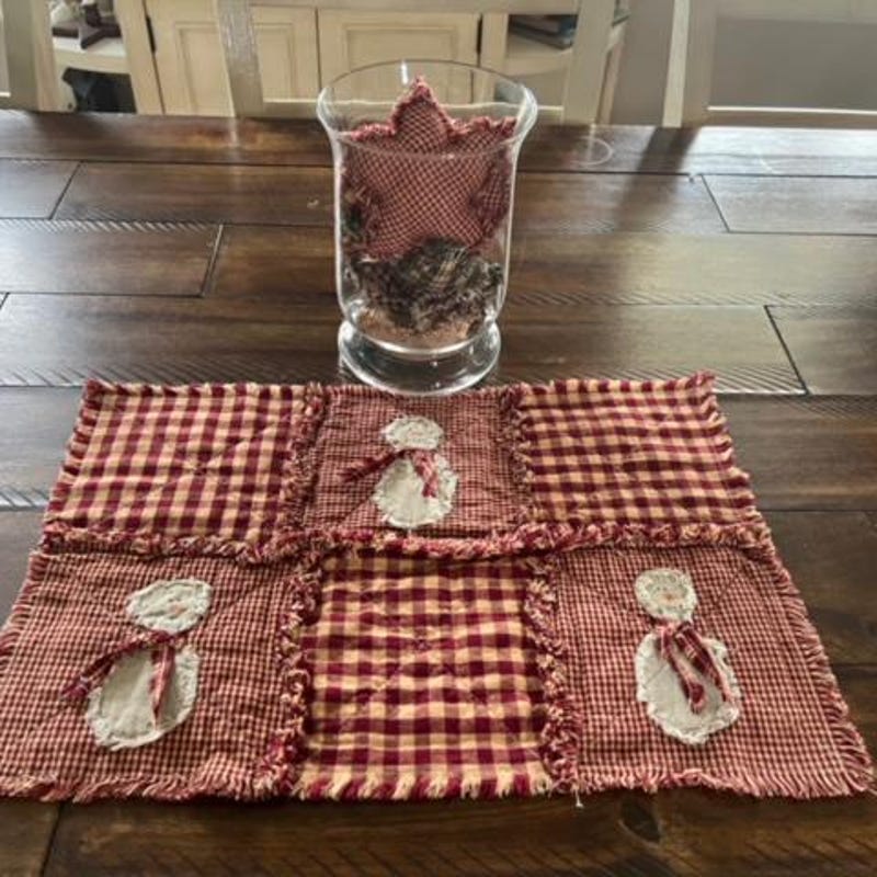 Round Red Placemats - Etsy