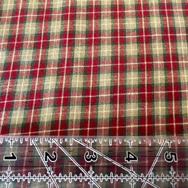 Red Green Fabric - Etsy