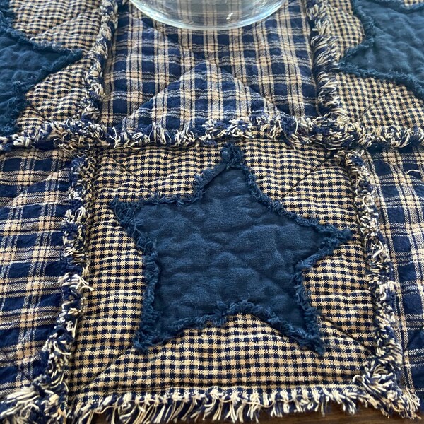 Primitive Rag Quilt - Etsy